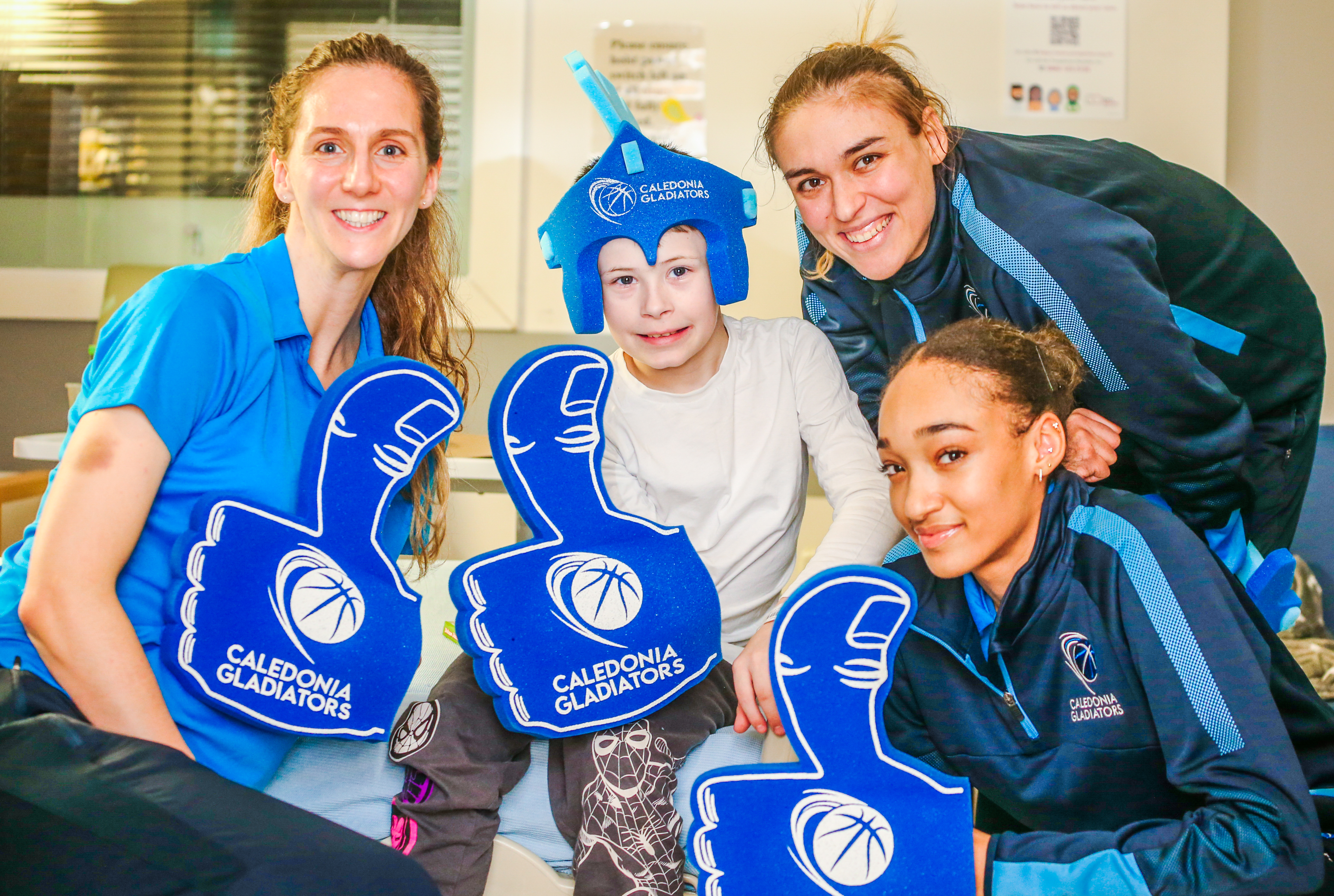 Glasgow Children's Hospital Charity | Gladiators Women Visit Children's ...